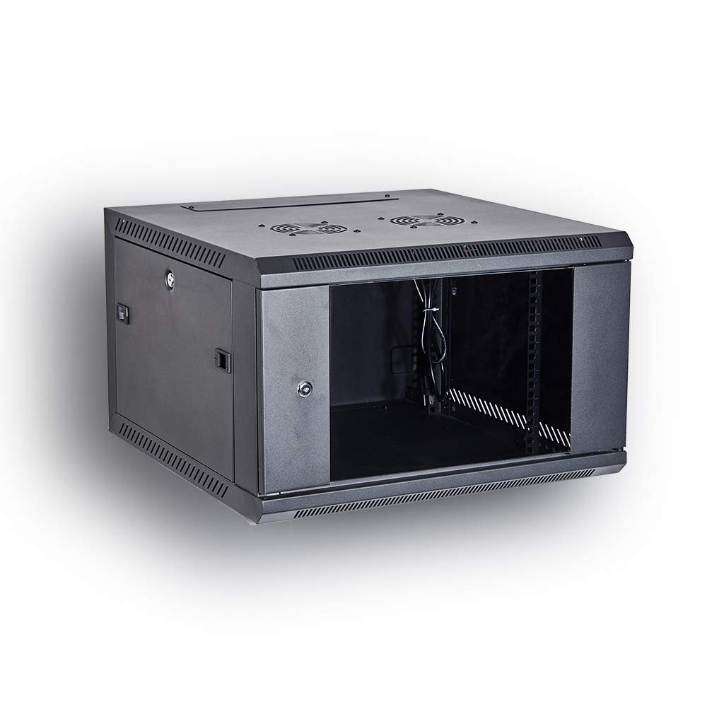 Buy Kenuco 6U Wall Rack Server Cabinet Data Network Enclosure 19-Inch ...