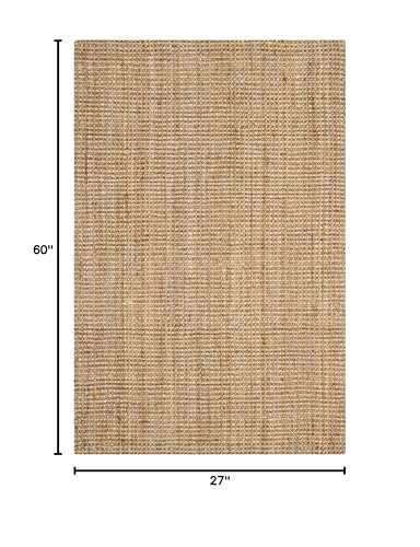 SAFAVIEH Natural Fiber Collection Area Rug - 2'3" x 5', Natural Brown ...