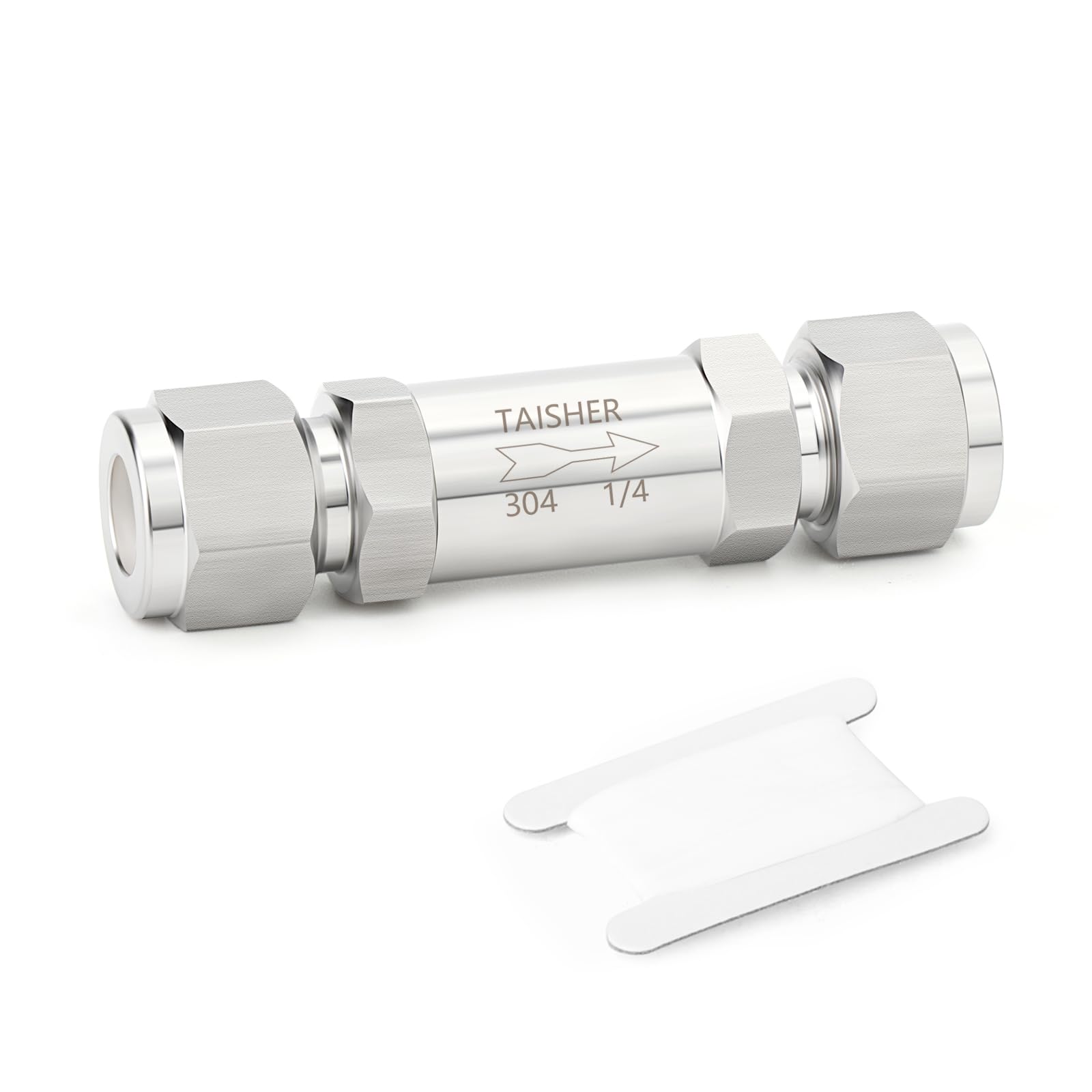 Snapklik.com : TAISHER 1PCS 304 Stainless Steel 1/4" Tube OD Check Valve