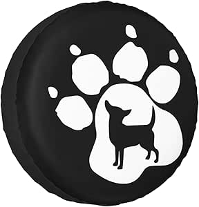 Amazon.com: Chihuahua Dog Pet Paw Print Tire Cover Customized Universal ...
