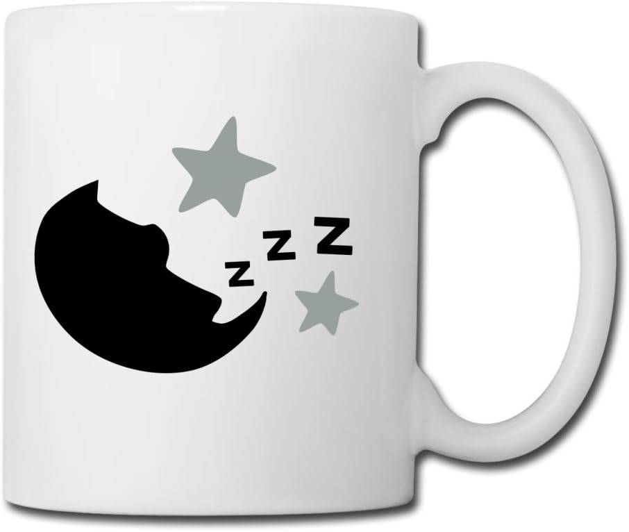 Amazon.com | Moon & Stars Zzz Txt Vector Line Art-best Office Cup ...
