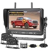 Amazon.com: 10'' Wireless Backup Camera System, 2 HD 1080P IP69 ...