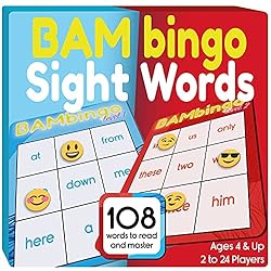 Amazon.com: Sight Word Bingo Game Level 1 and Level 2 - Learn to Read ...
