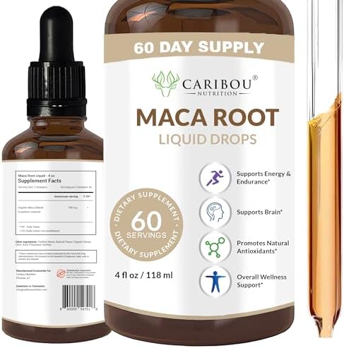 Amazon.com: Maca Root Liquid Drops for Organic Energy Support for Women ...