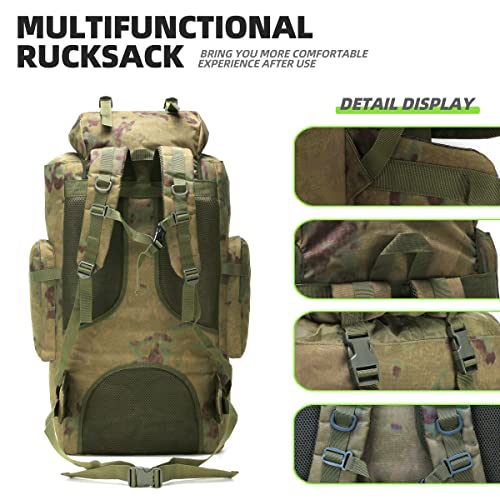 Snapklik.com : KingsGuard 100L Camping Hiking Backpack Molle Rucksack ...