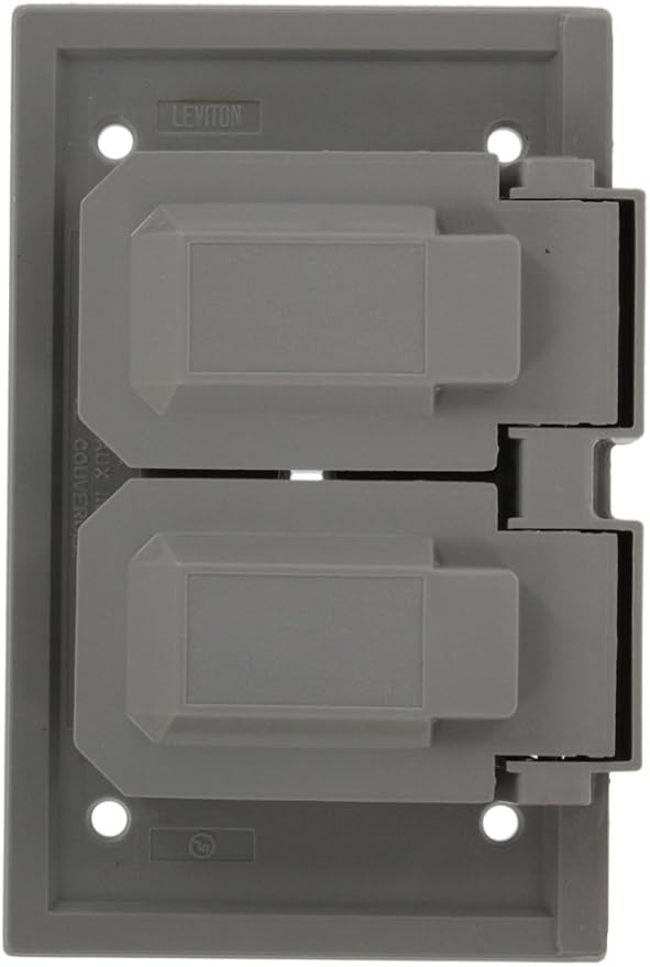 Leviton Cover, 1-Gang for Duplex Receptacles, Plastic Enclosure, for FS ...