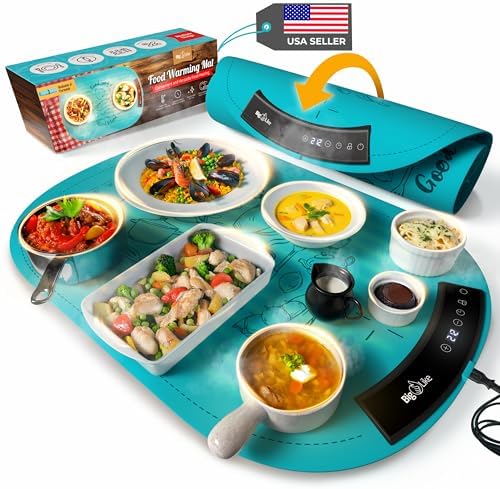 Amazon.com: Food Warming Mat – Rapid Full-Surface Heating, Silicone ...