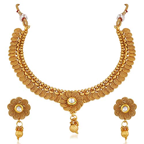 Buy Apara Traditional Copper Jalebi Necklace Jewellery for Women at ...