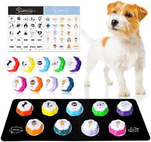 Amazon.com : ANLIKY Dog Buttons for Communication, 9pcs Recordable ...