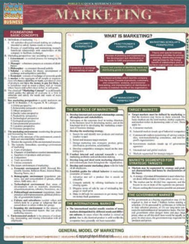 Marketing (Quickstudy: Business) by BarCharts, Inc. (2002) Pamphlet: Amazon.com: Books