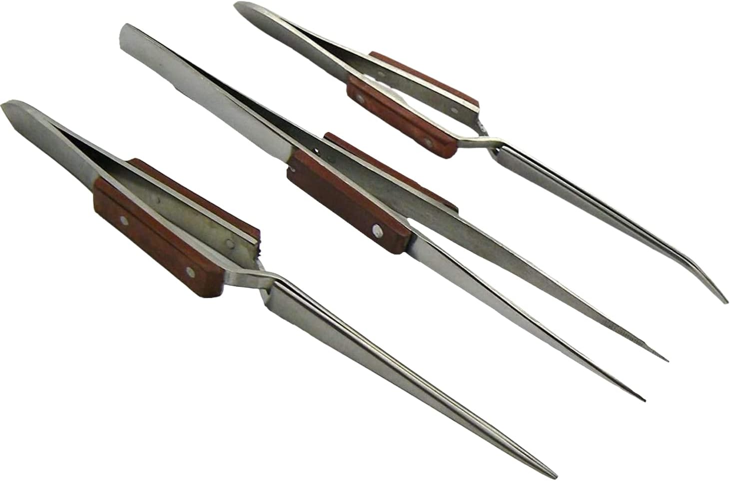 SE Cross Lock Soldering Tweezers with Fiber Grip - Precision Pick-Up ...