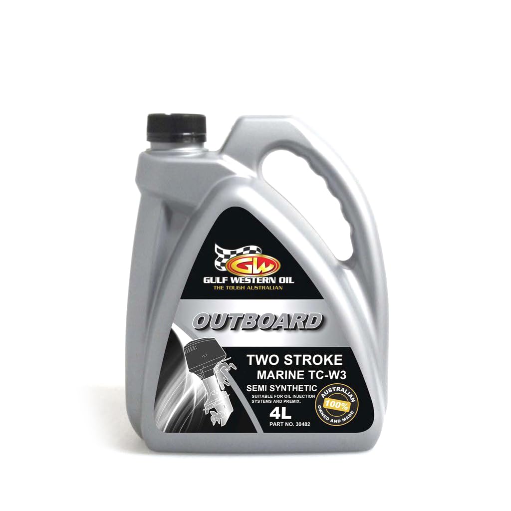 Gulf Western Outboard TC-W3 Two Stroke Marine Engine Oil 4 litre ...