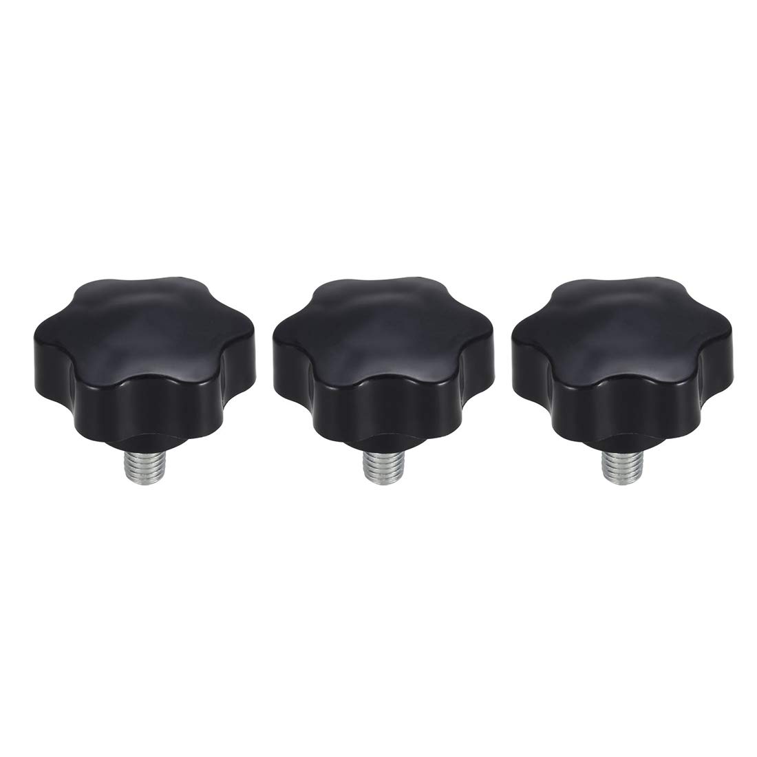uxcell Clamping Screw Knob, 47mm Dia Plum Hex Shaped Grips Star Knob ...