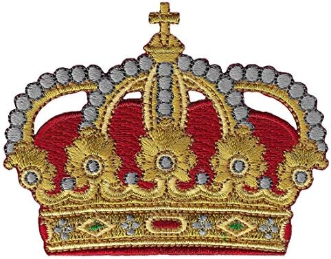 Amazon.com: Embroidered Sequin Applique Patch Queen Crown from Hook ...
