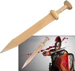 Wooden Roman Gladius Gladiator Trooper Greek Sword New : Buy Online at ...