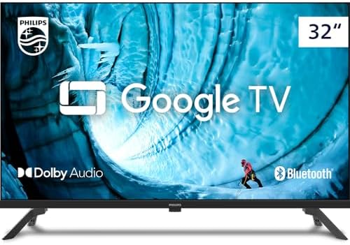 Smart TV Philips 32" HD 32PHG6918/78, Google TV, Comando de Voz, HDR, 3 ...