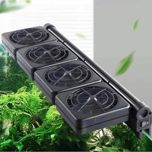 VAYINATO® Four Head Fish Tank Cooling Fan System, 2 Wind Speed ...