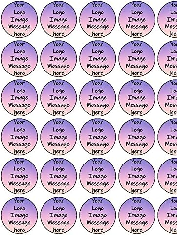 Cocktail Drinks Edible Toppers 30x 1.5" Personalised PRE- CUT PREMIUM ...