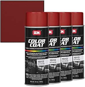 Amazon.com: SEM 15113, Firethorn Red, Color Coat, Vinyl Paint (4 ...