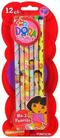 Amazon.com: Dora The Explorer 12ct No. 2 Pentech Wood Pencils : Office ...