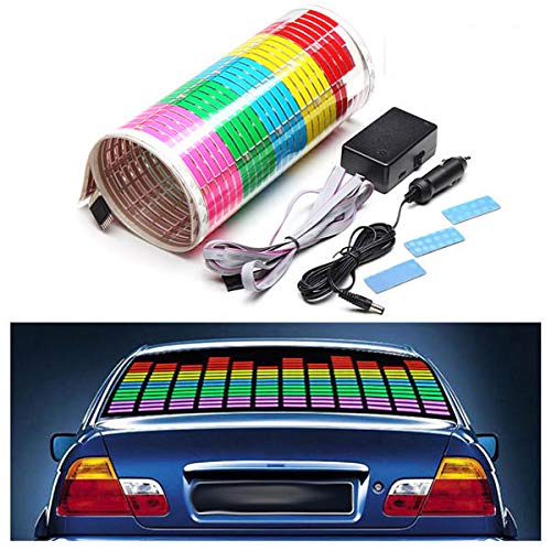Speedwav 90 x 25cm Sound Rhythm Activated Car Sticker LED EL Sheet ...