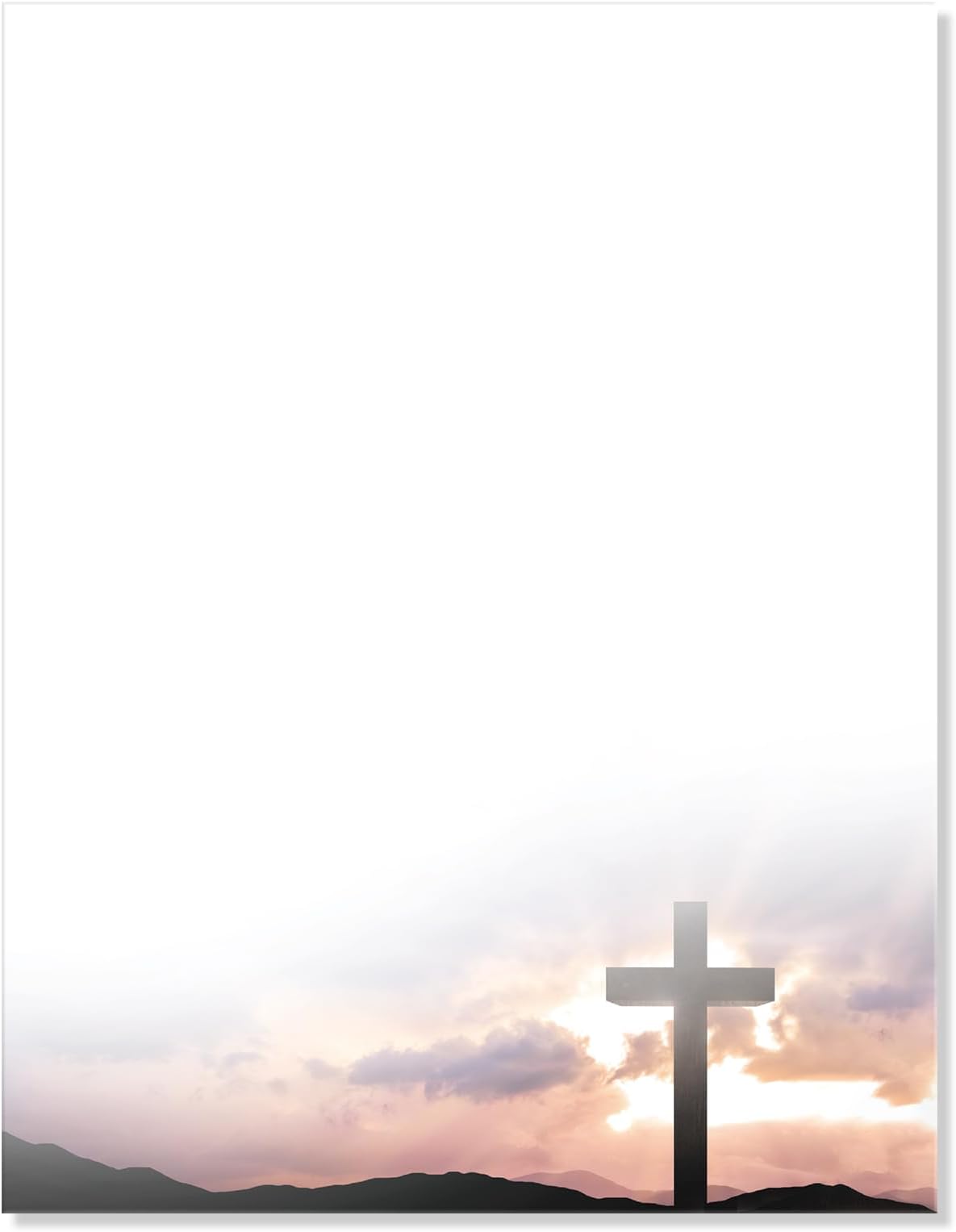 Amazon.com: 50 Sheets Religious Stationery Paper Printable Writing ...