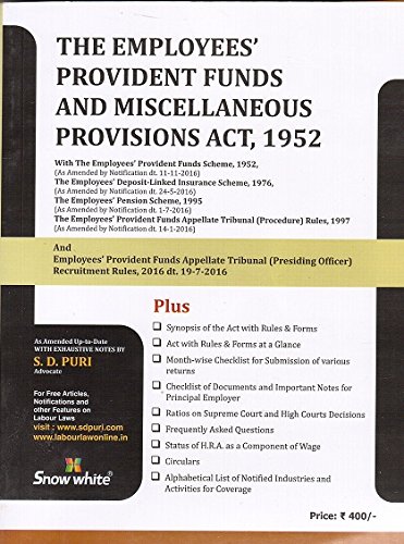 Amazon.in: Buy Snow White Publication's Employees Provident Funds (EPF ...