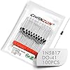 Amazon.com: (Pack of 100 Pieces) Chanzon 1N5817 Schottky Barrier ...