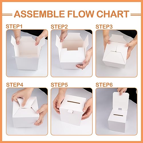 Snapklik.com : VOISEN 6 Pcs Ballot Boxes Suggestion Boxes Donation Box ...
