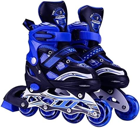 ixora Inline Blue Skates with PU Flashing Wheel Aluminum Body in-Line ...