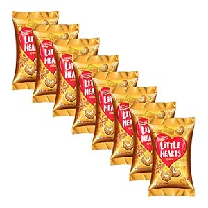 Britannia Little Hearts Sugar Coated Biscuits, 75 g Pack of 8 : Amazon ...