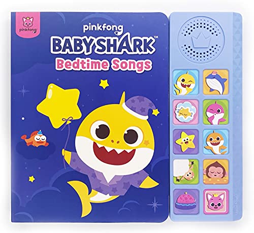 PINKFONG Baby Shark Bedtime Songs 10 Button Sound Book | Baby Shark ...