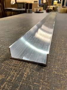 Amazon.com: 1/8" Thick x 1" x 3" 6063-T52 Aluminum Channel, Sharp ...