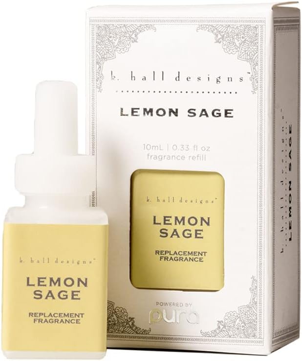 Amazon.com : K. Hall Designs Lemon Sage Scent Pura Diffuser Refill ...
