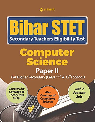 Buy Bihar STET Secondary Teachers Eligibility Test Computer Science ...