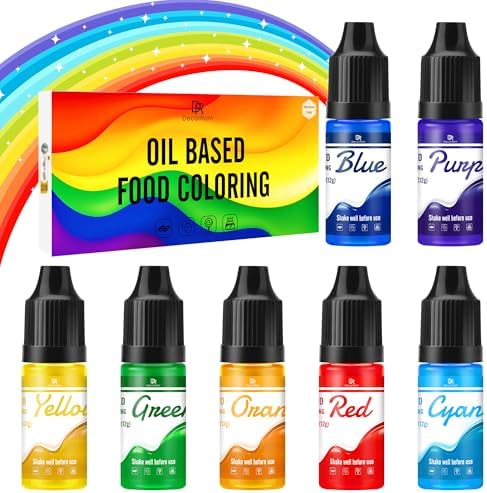 Amazon.com : Oil Based Food Coloring for Chocolate - Rainbow Color Food ...