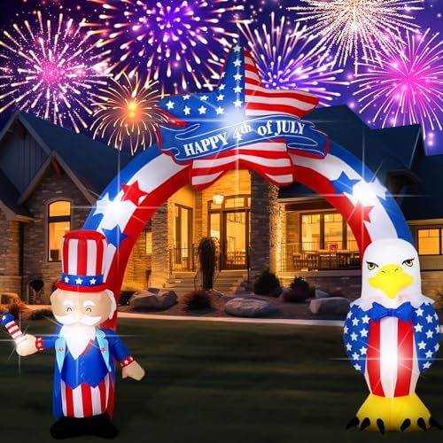 Amazon.com: ZIZWO 10FT Independence Day Inflatable Outdoor Decorations ...