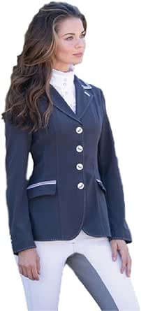 Amazon.com: Goode Rider Ladies Iconic Competition Coat Smoke 12 ...