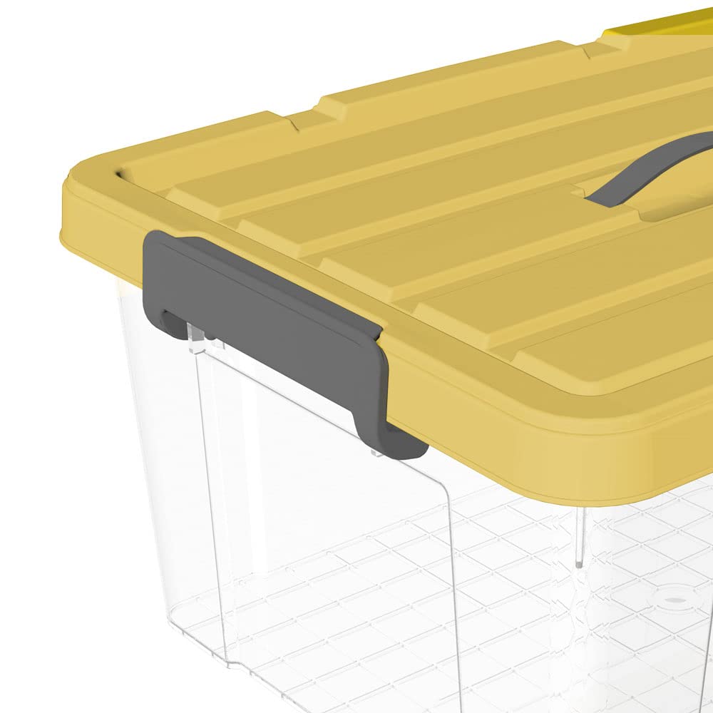 60l Storage Boxes With Lids Cetomo 65L*6 Storage Boxes, Carry Plastic ...