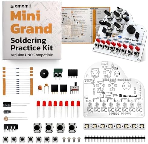 Amazon.com: amomii Mini Grand: DIY Soldering Kit | Programmable Music Shield for Arduino UNO R3 ...