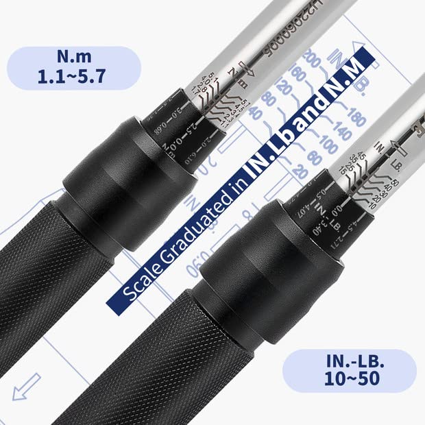 Snapklik.com : 1/4-Inch Drive Click Torque Wrench, Dual-Direction Click ...