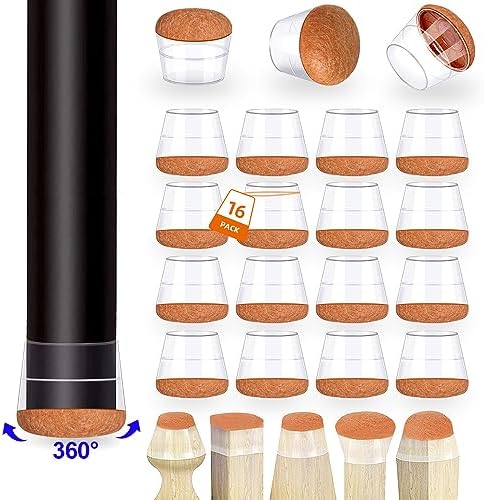 OUPAI Chair Leg Floor Protectors for Hardwood Floors, Felt Furniture ...