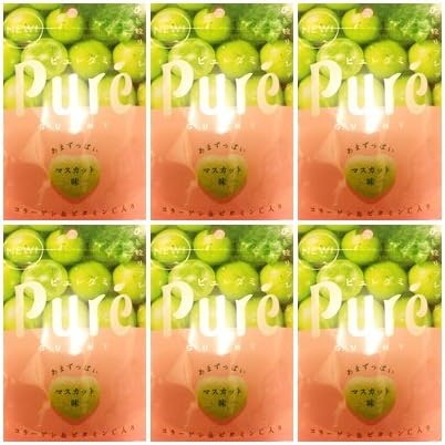 Amazon.com : (Pack of 6) Japanese Puré Gummy Candy - Muscat Flavor ...