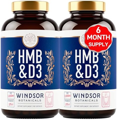 Amazon.com: HMB and Vitamin D3 Supplement Capsules - B-Hydroxy B ...