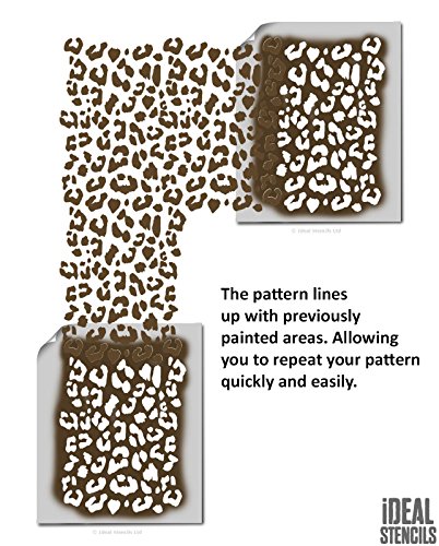 Leopard Print Stencil For Walls