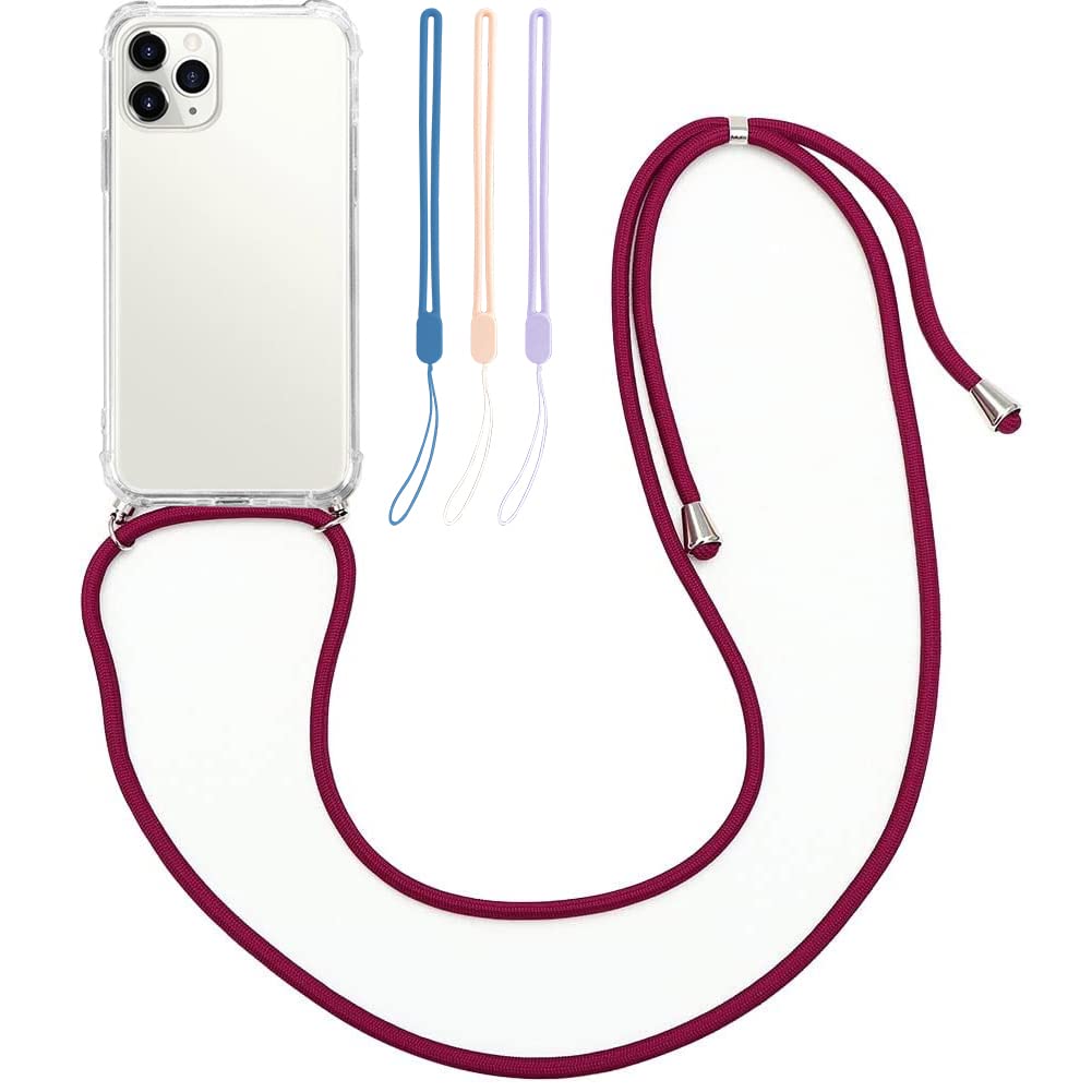6-x-brand-new-iphone-12-case-with-green-necklace-cord-soft-tpu-silico