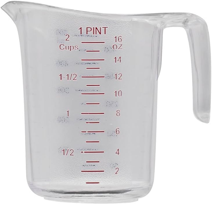 Amazon.com: Chef's Supreme - 1 pt. Polycarbonate Clear Measuring Cup ...