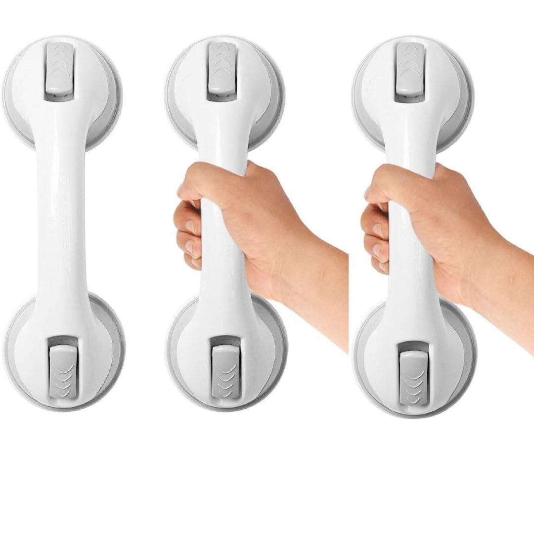 3 x GLY World Suction Bathroom Grab Rails, Hand Rail for Disabled ...