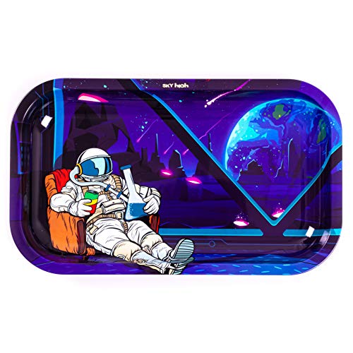 Amazon.com: SKY HIGH Metal Rolling Tray - Astronaut in Space - Medium ...