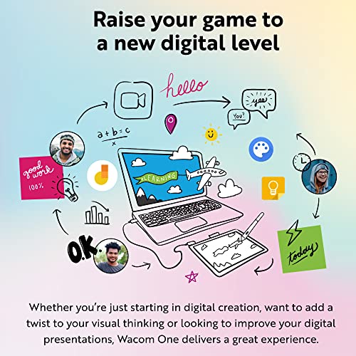 Wacom One HD Creative Pen Display, Drawing Tablet With Screen, 13.3 ...